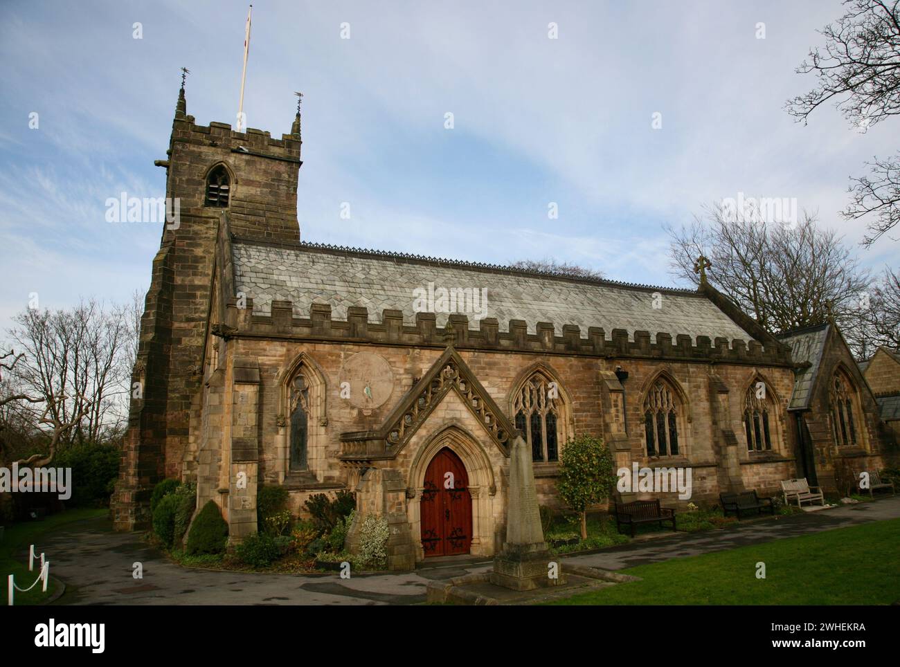 The beautiful medieval church of St Laurence in the market town of ...