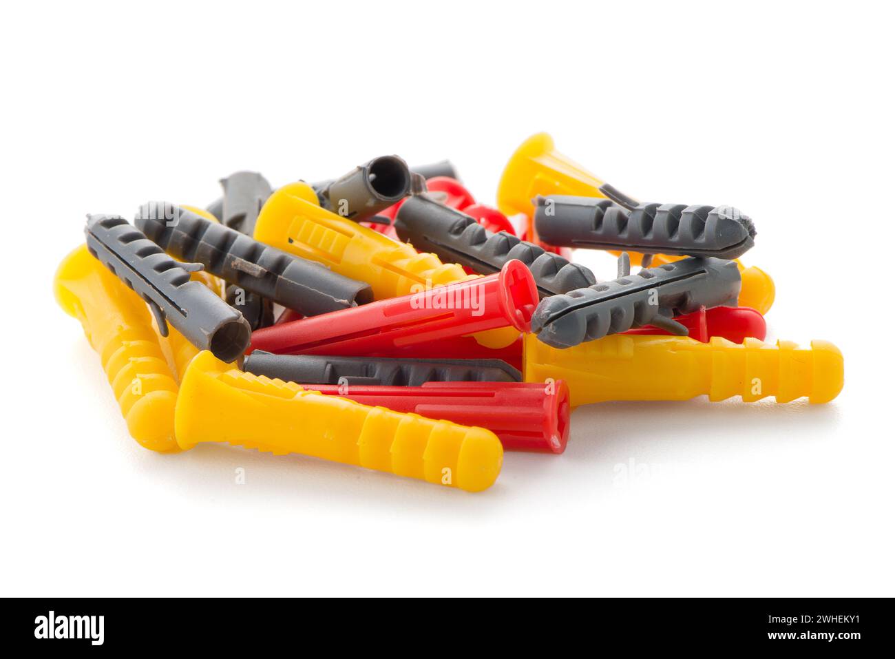 Colorful plastic dowels Stock Photo - Alamy