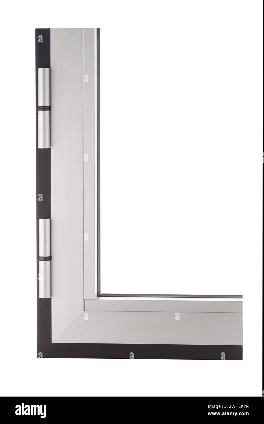 Aluminium window sample Stock Photo - Alamy