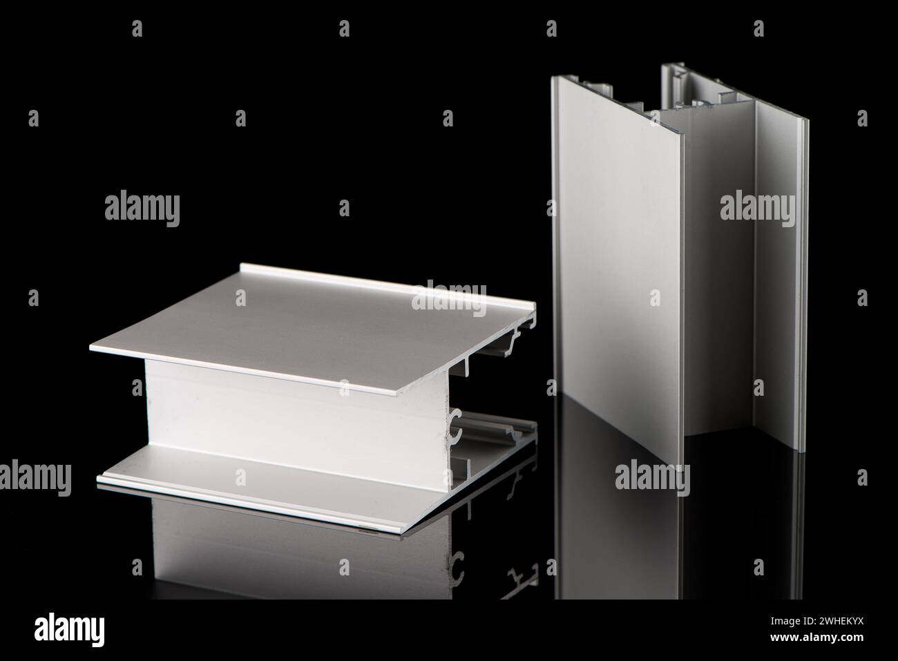 Aluminium profile sample Stock Photo - Alamy
