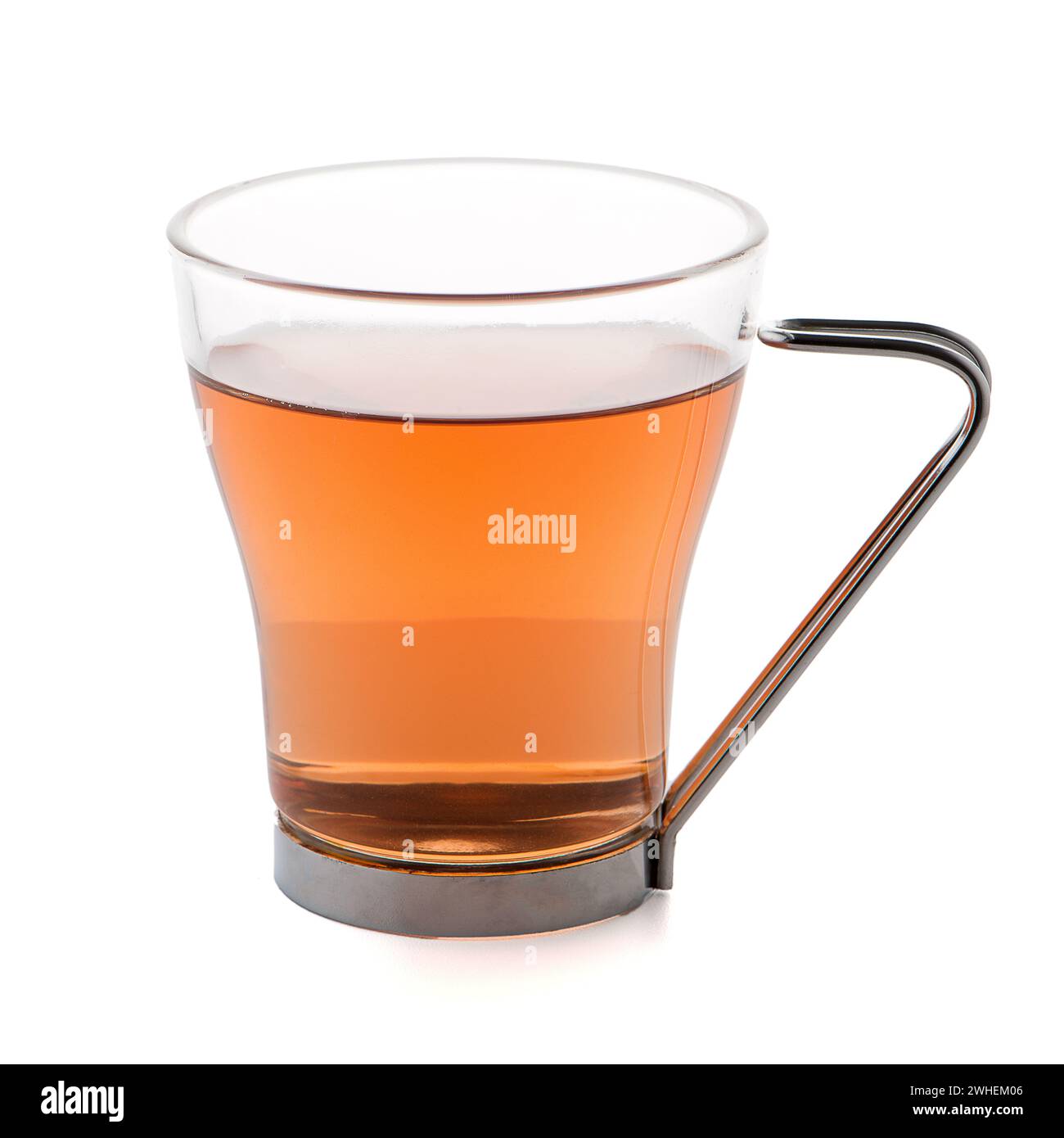 Glass cup of black tea Stock Photo - Alamy