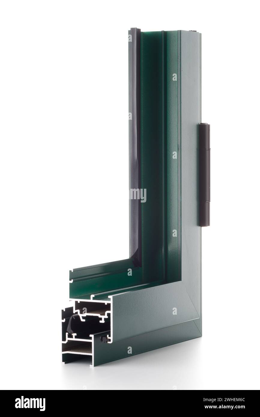 Aluminium window sample Stock Photo - Alamy