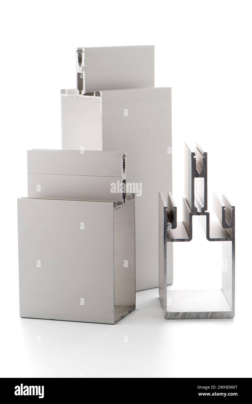Aluminium profile sample Stock Photo - Alamy