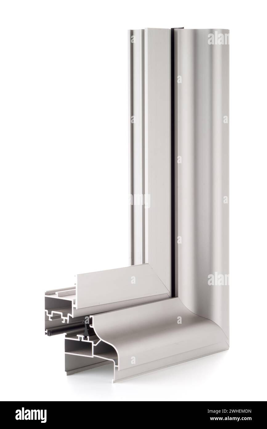 Aluminium window sample Stock Photo - Alamy