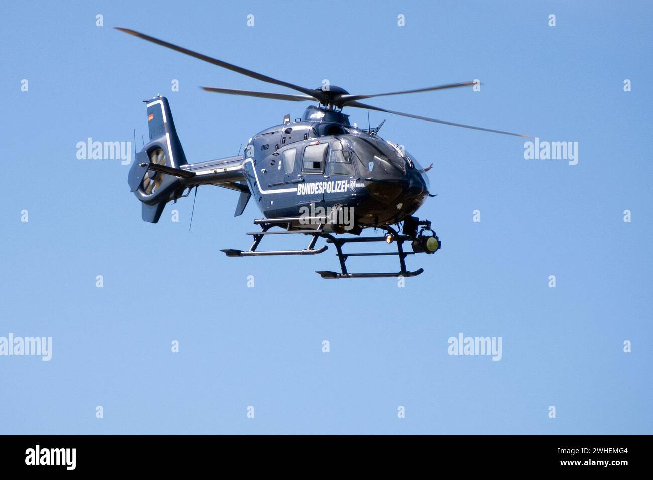 "31.05.2023, Germany, Berlin, Berlin - Federal police helicopter in ...