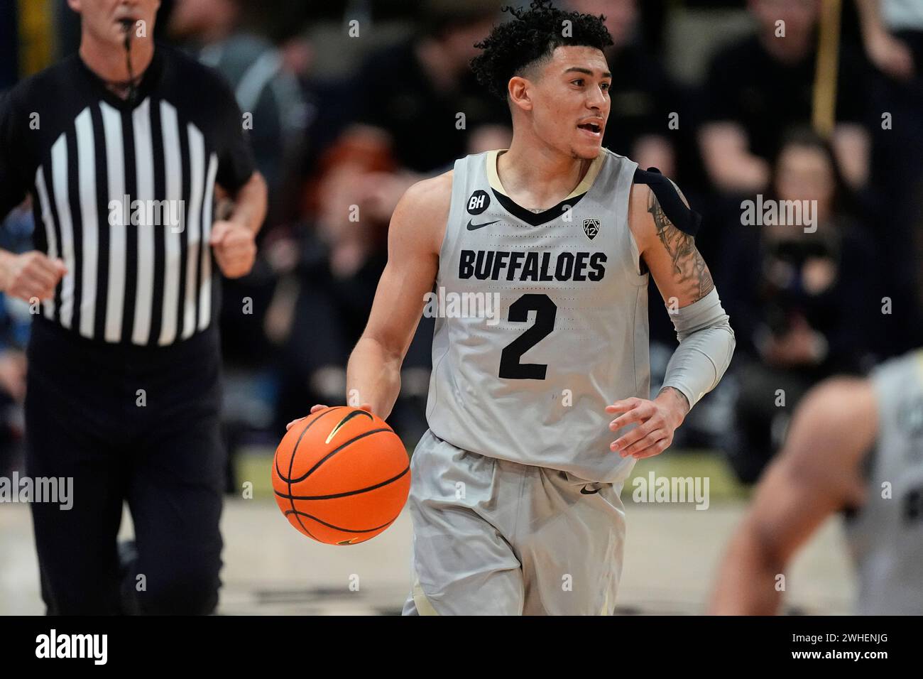 Colorado guard KJ Simpson (2) in the second half of an NCAA college ...