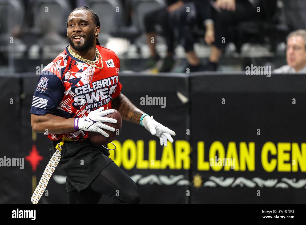 Henderson, NV, USA. 08th Feb, 2024. NFL player Alexander Mattison in ...