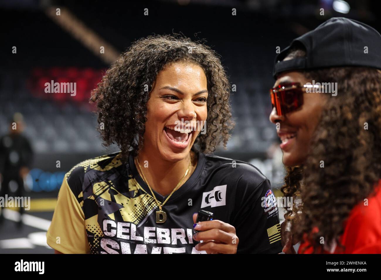 Henderson, NV, USA. 08th Feb, 2024. Las Vegas Aces Alysha Clark on the ...