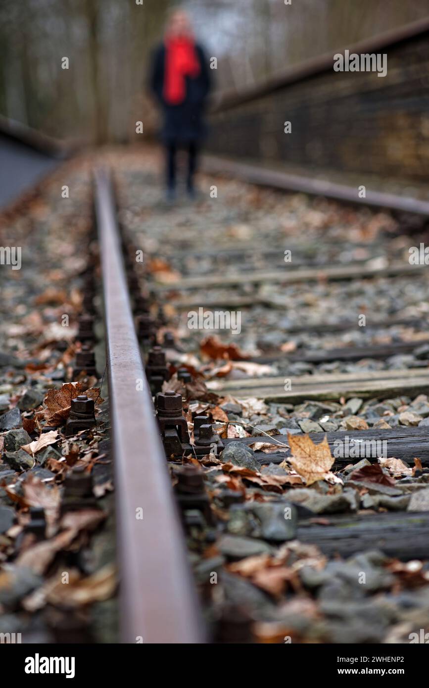 "26.01.2024, Germany, Berlin, Berlin - Track 17 memorial at Grunewald ...