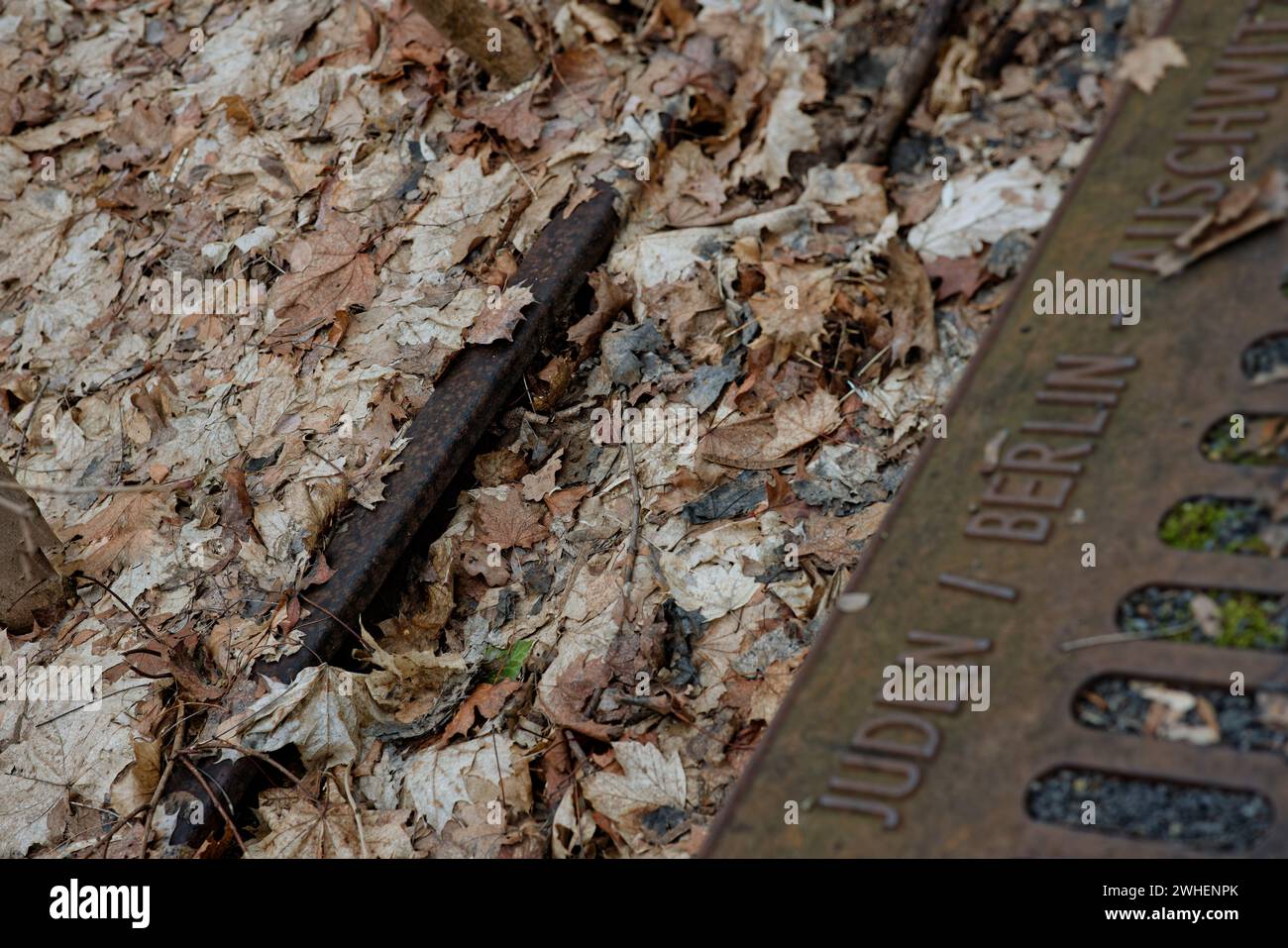 "26.01.2024, Germany, Berlin, Berlin - Track 17 memorial at Grunewald ...