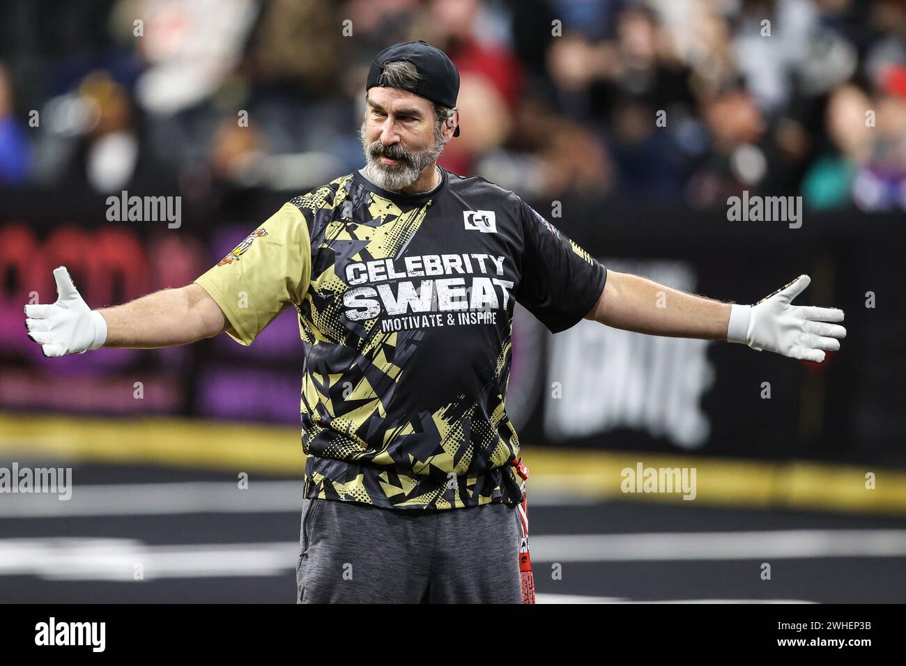 Henderson, NV, USA. 08th Feb, 2024. Actor Rob Riggle on the field prior ...