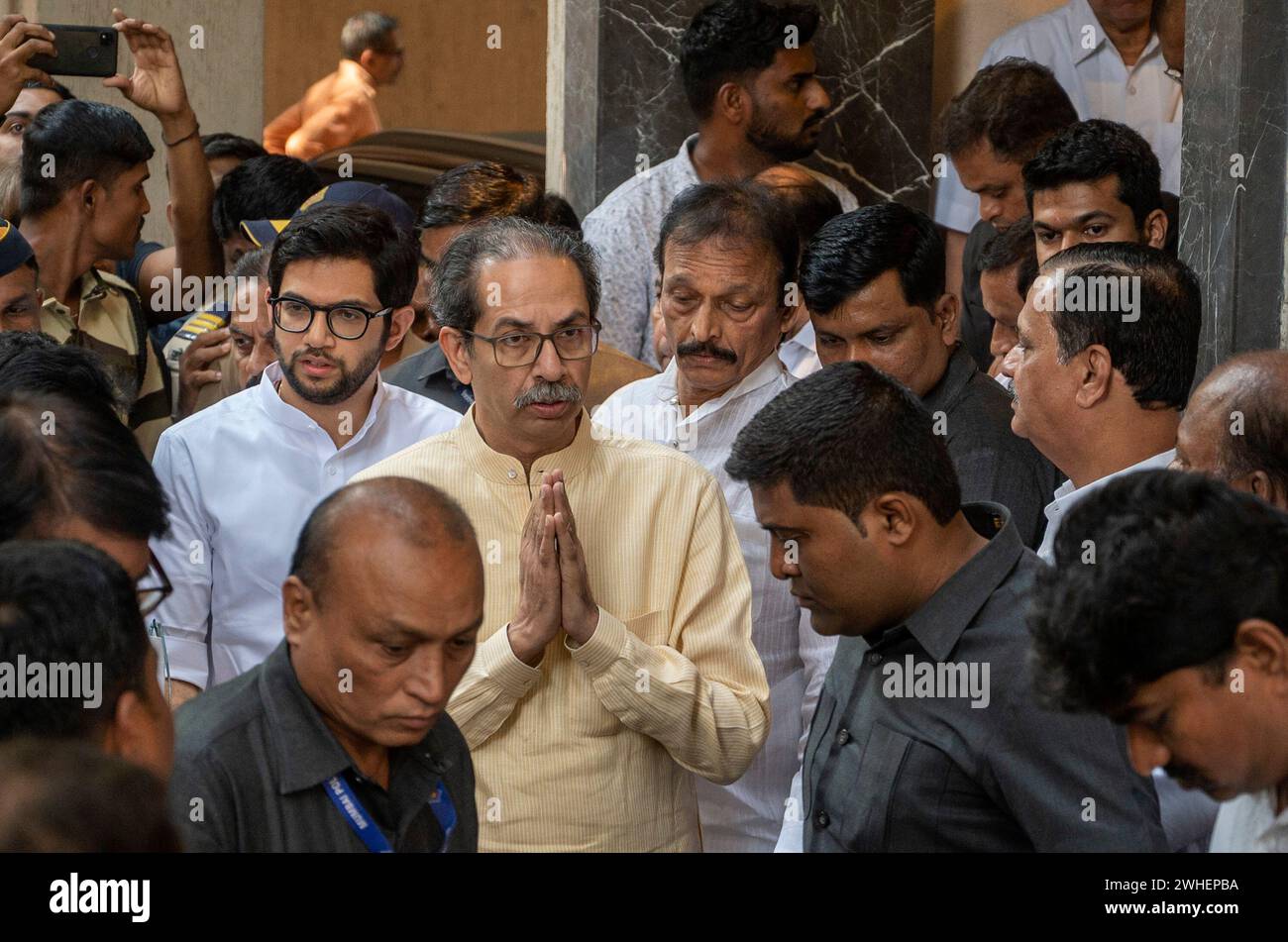 MUMBAI, INDIA - FEBRUARY 9: Shiv Sena (Uddhav Balasaheb Thackeray ...