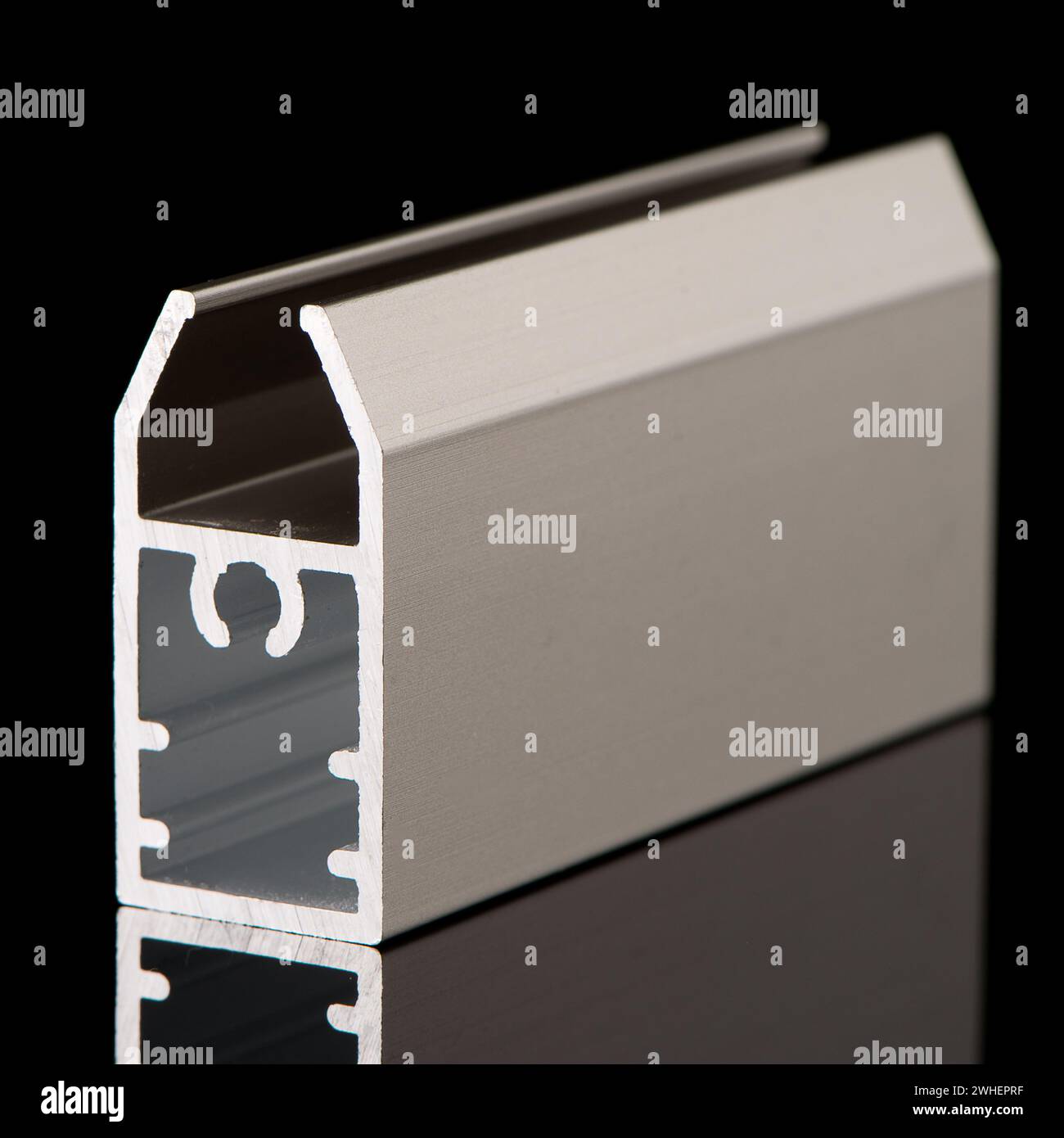 Aluminium profile sample Stock Photo - Alamy