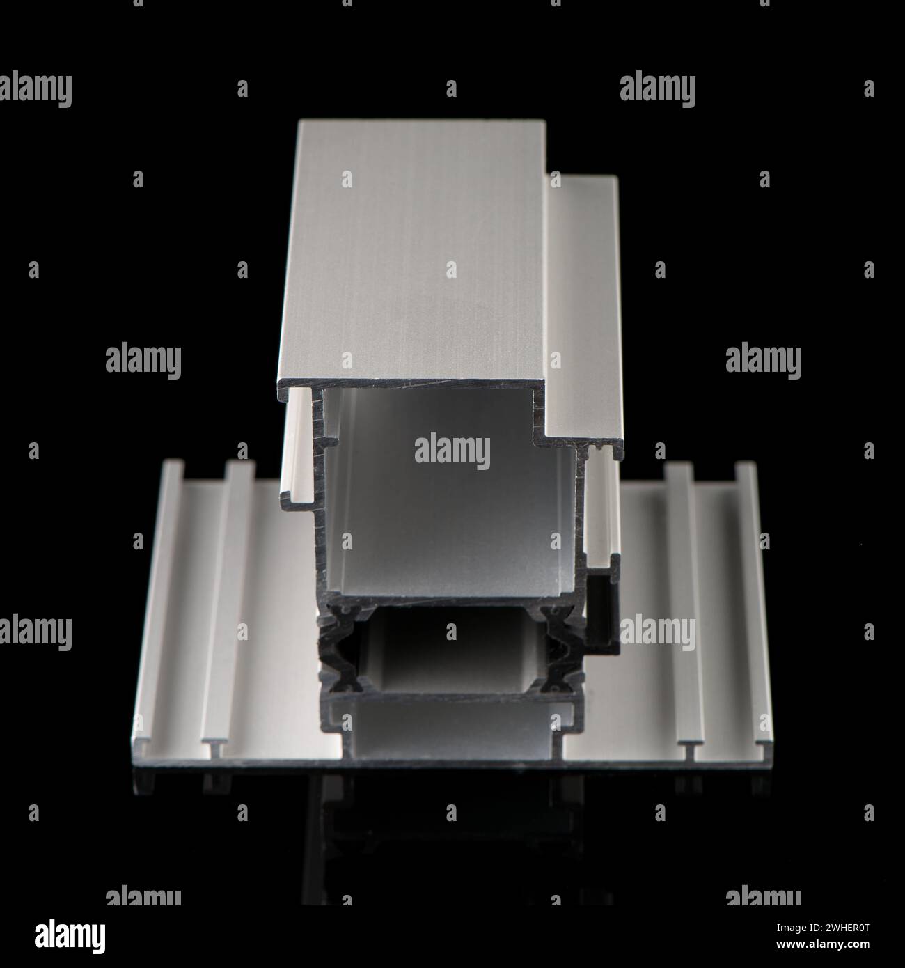Aluminium profile sample Stock Photo - Alamy