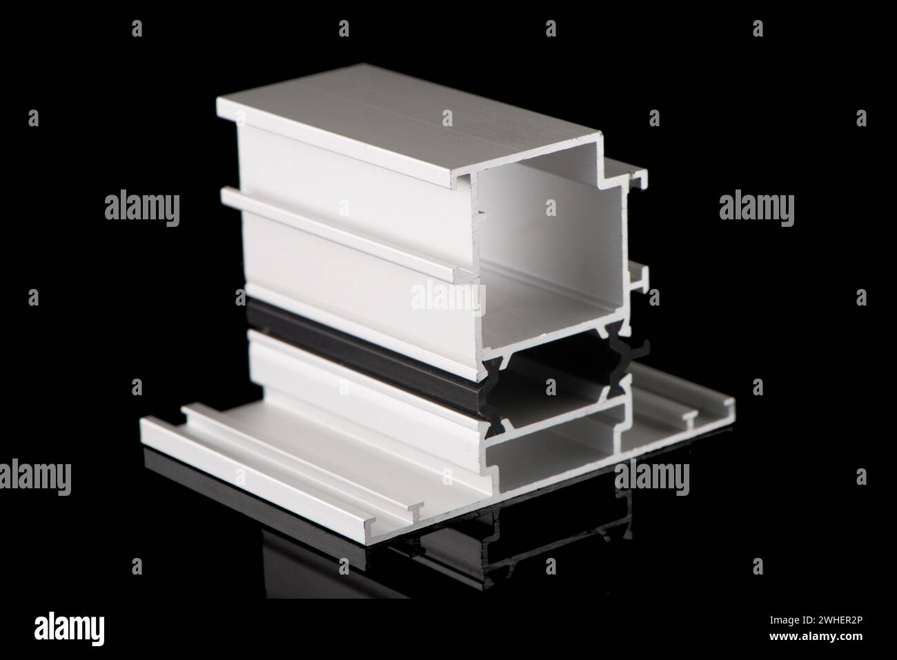 Aluminium profile sample Stock Photo - Alamy