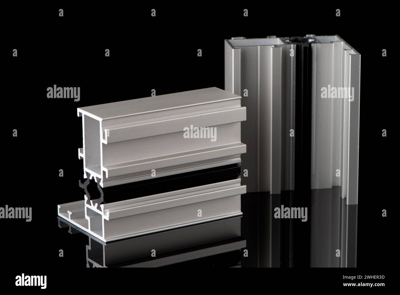 Aluminium profile sample Stock Photo - Alamy