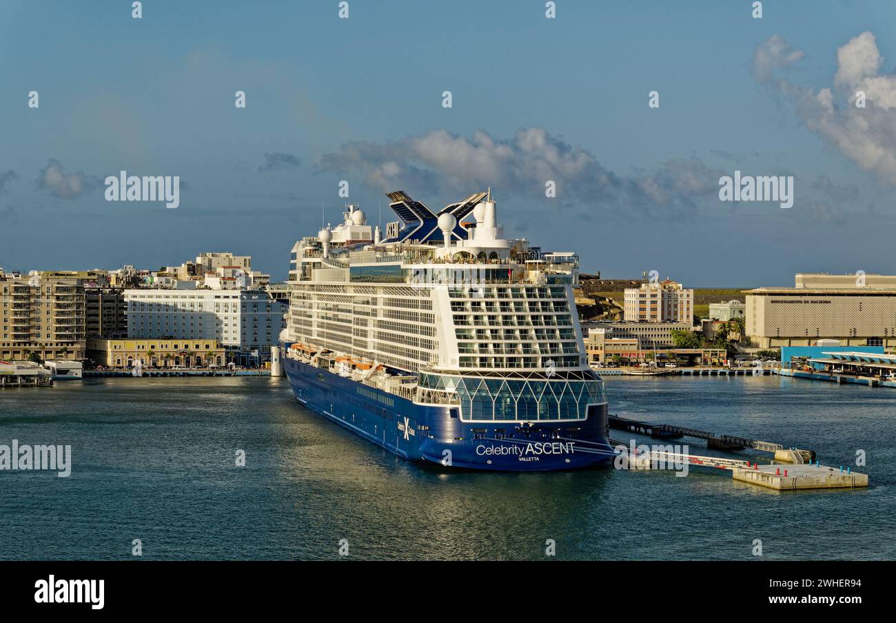 SAN JUAN, PUERTO RICO - January 16, 2024: San Juan serves as a major ...