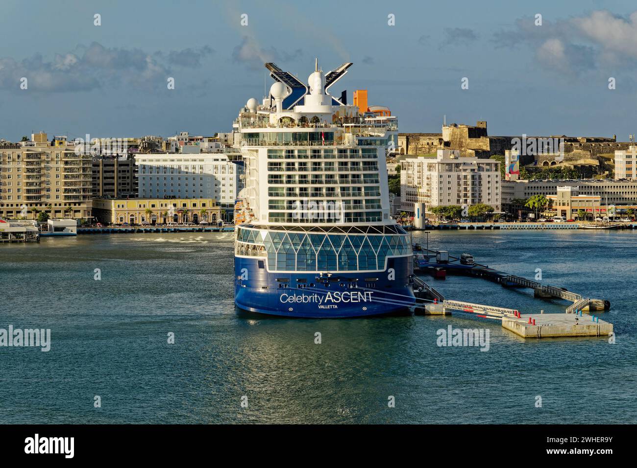 SAN JUAN, PUERTO RICO - January 16, 2024: San Juan serves as a major ...