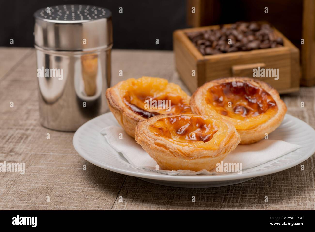 Portuguese Custard Tarts Stock Photo - Alamy