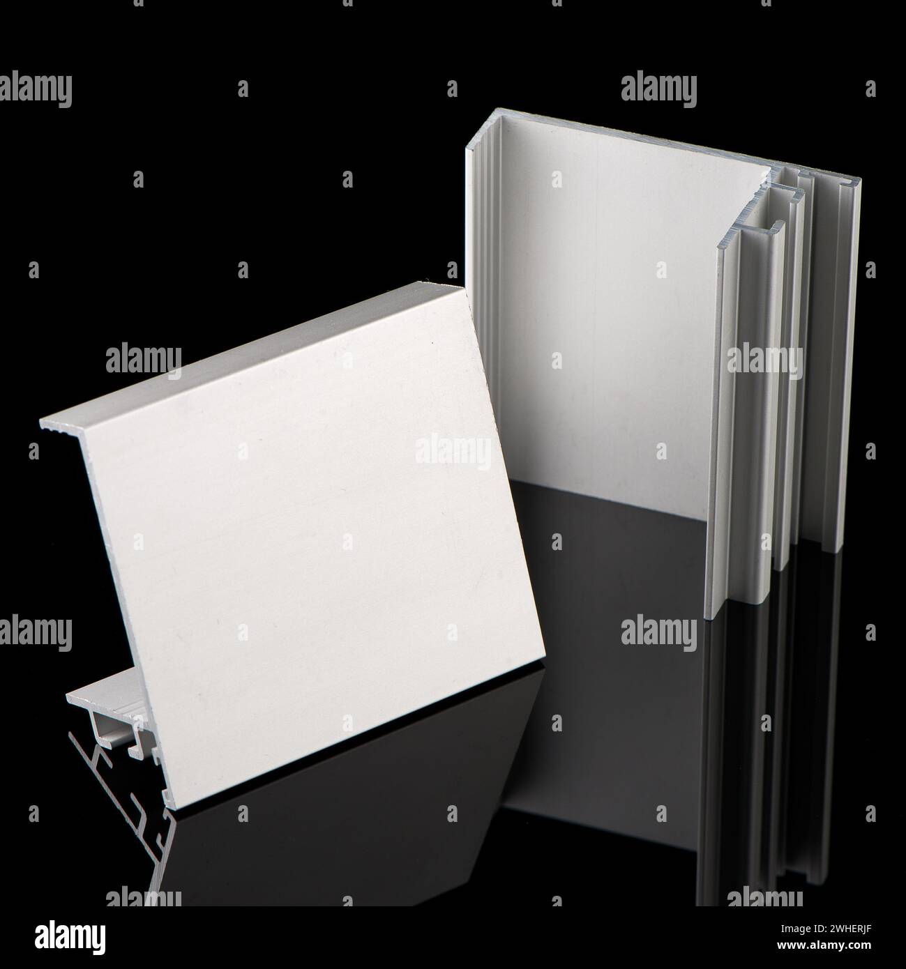 Aluminium profile sample Stock Photo - Alamy