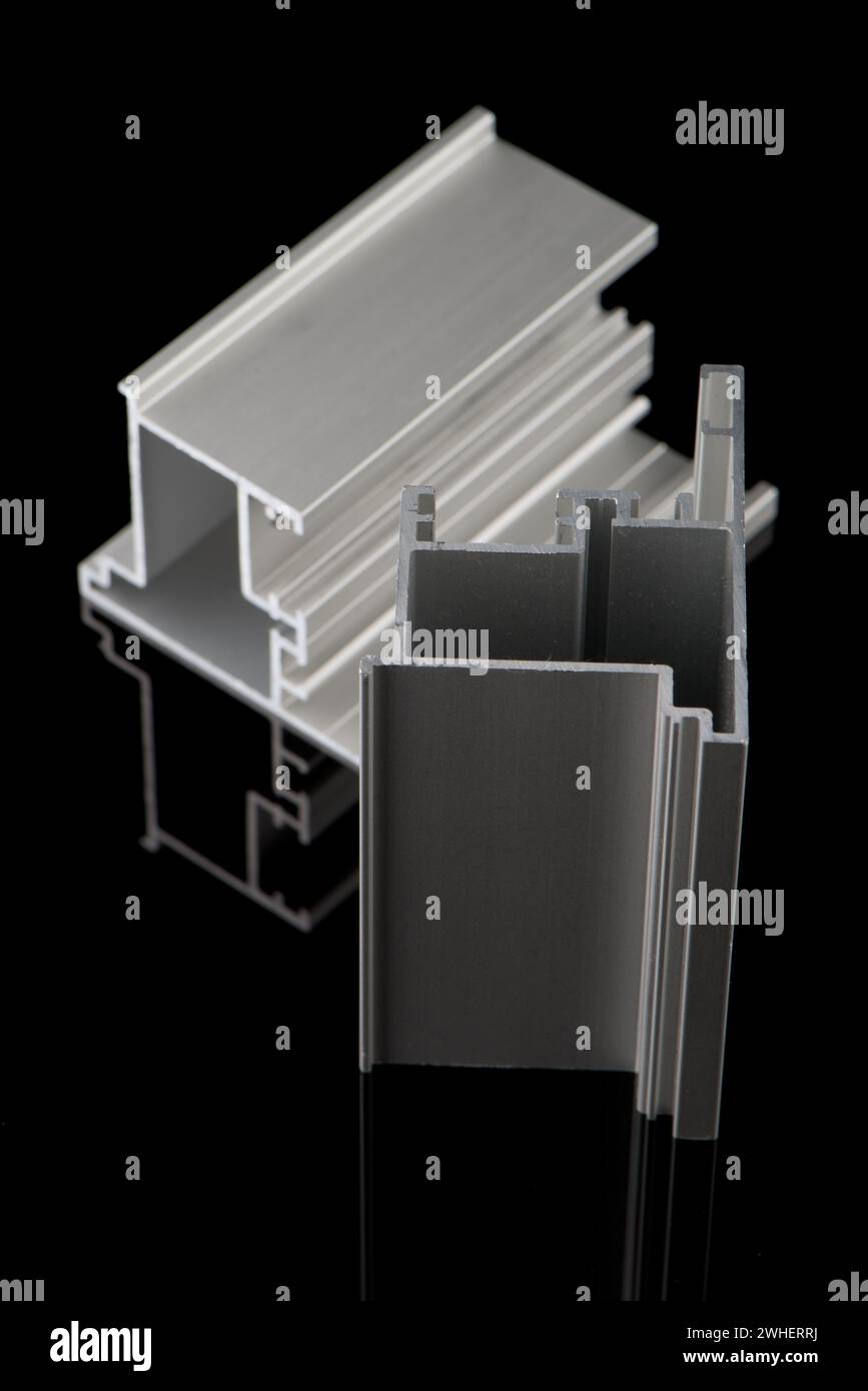 Aluminium profile sample Stock Photo - Alamy