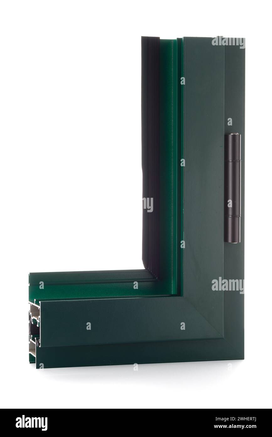 Aluminium window sample Stock Photo - Alamy