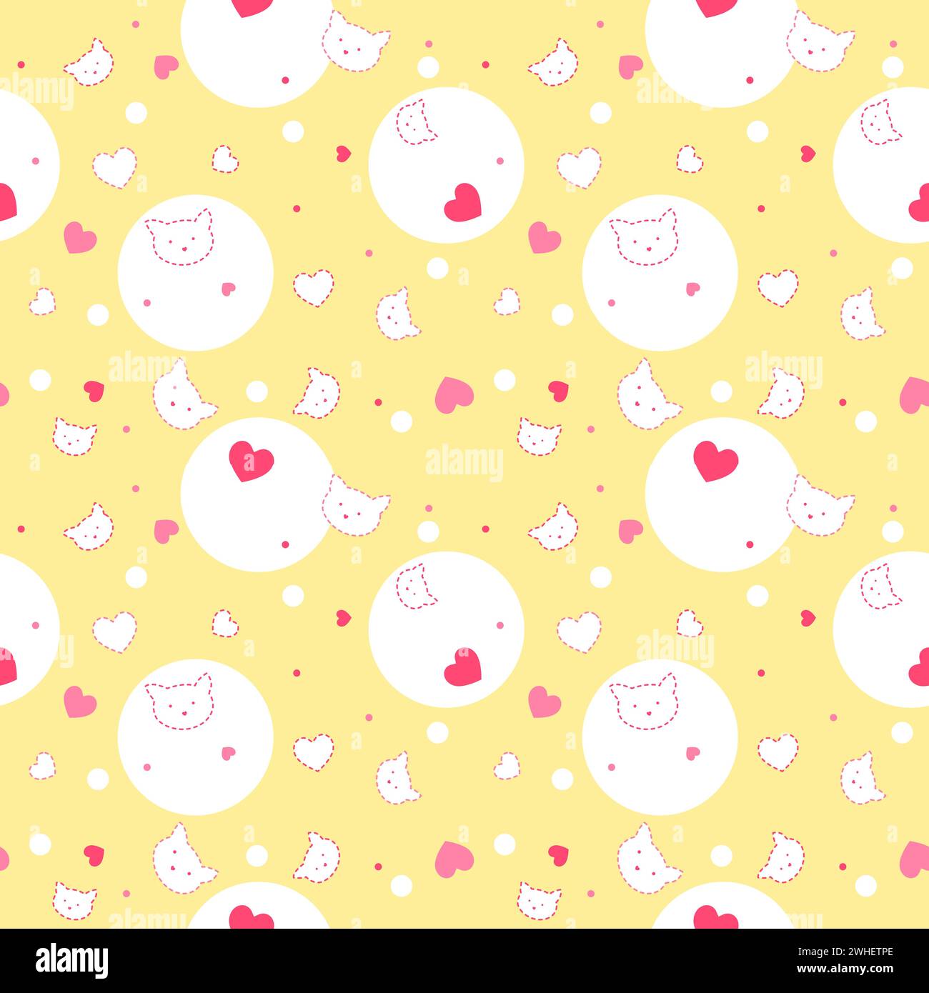 Cats, seamless pattern, cute texture Stock Vector Image & Art - Alamy