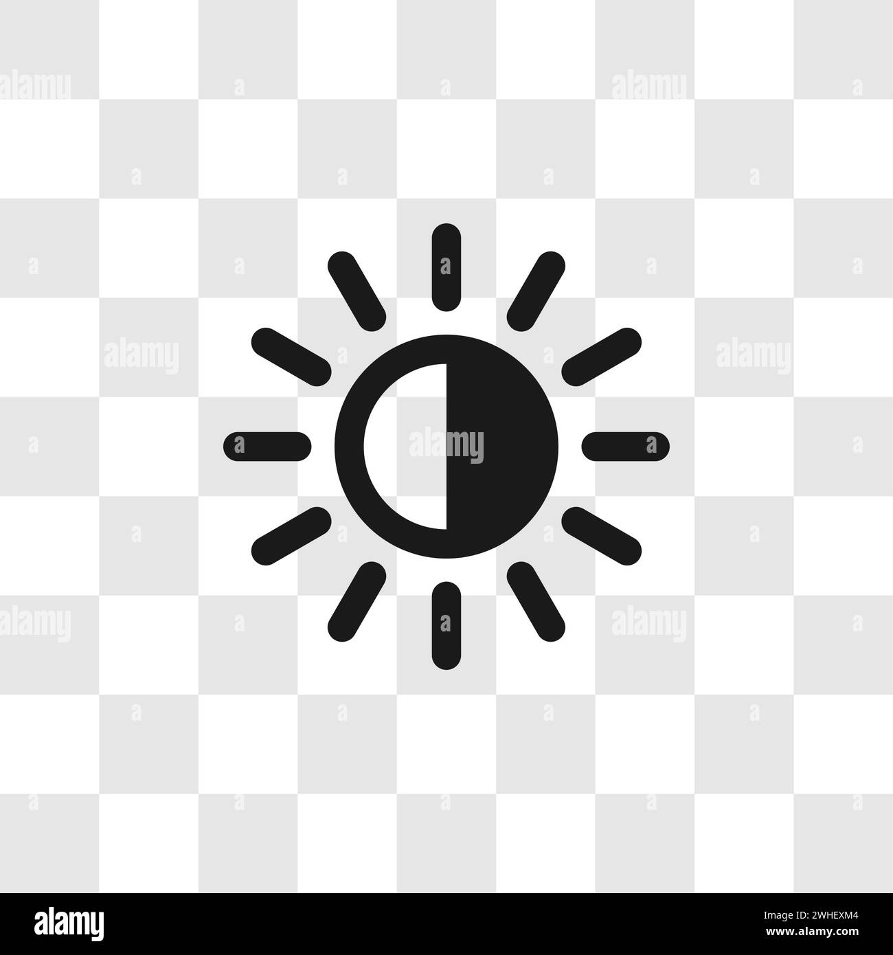 brightness control from bright to dark Stock Vector Image & Art - Alamy