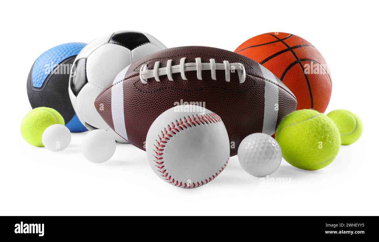 Different golf balls on Cut Out Stock Images & Pictures - Alamy