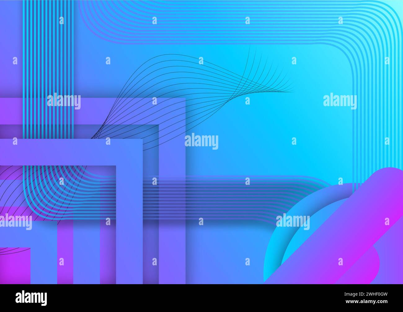 Abstract background, a combination of lines and shapes with dominant ...