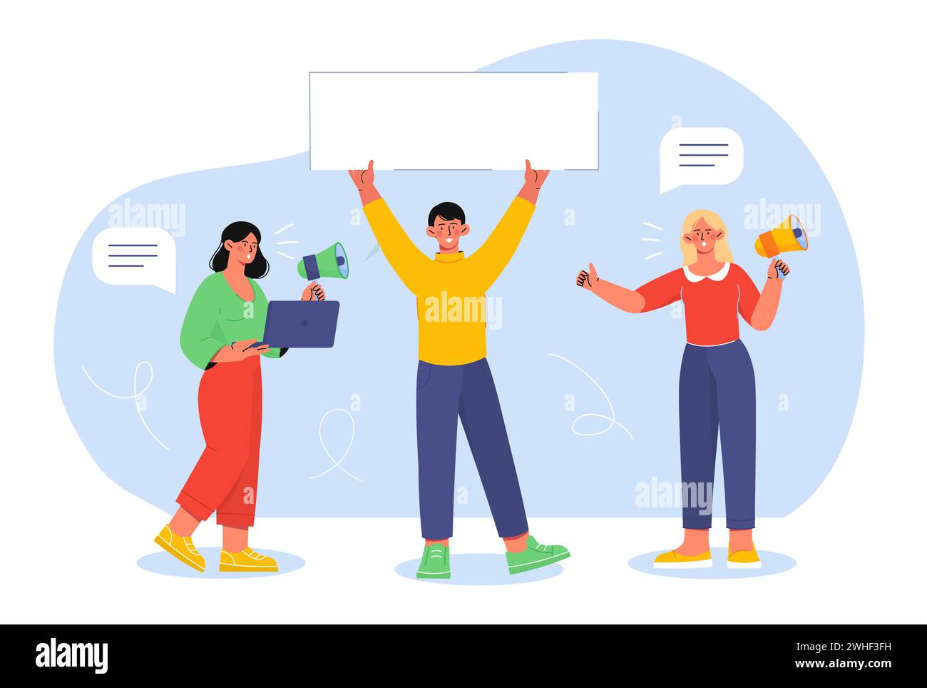 People on strike vector concept Stock Vector Image & Art - Alamy