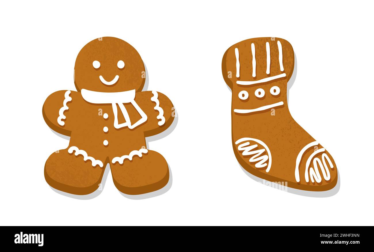 Ginger man in snow Stock Vector Images - Alamy