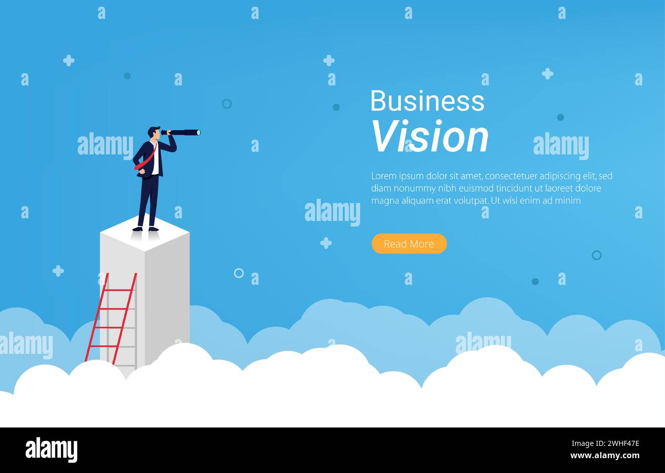 Business challenge landing page hi-res stock photography and images - Alamy