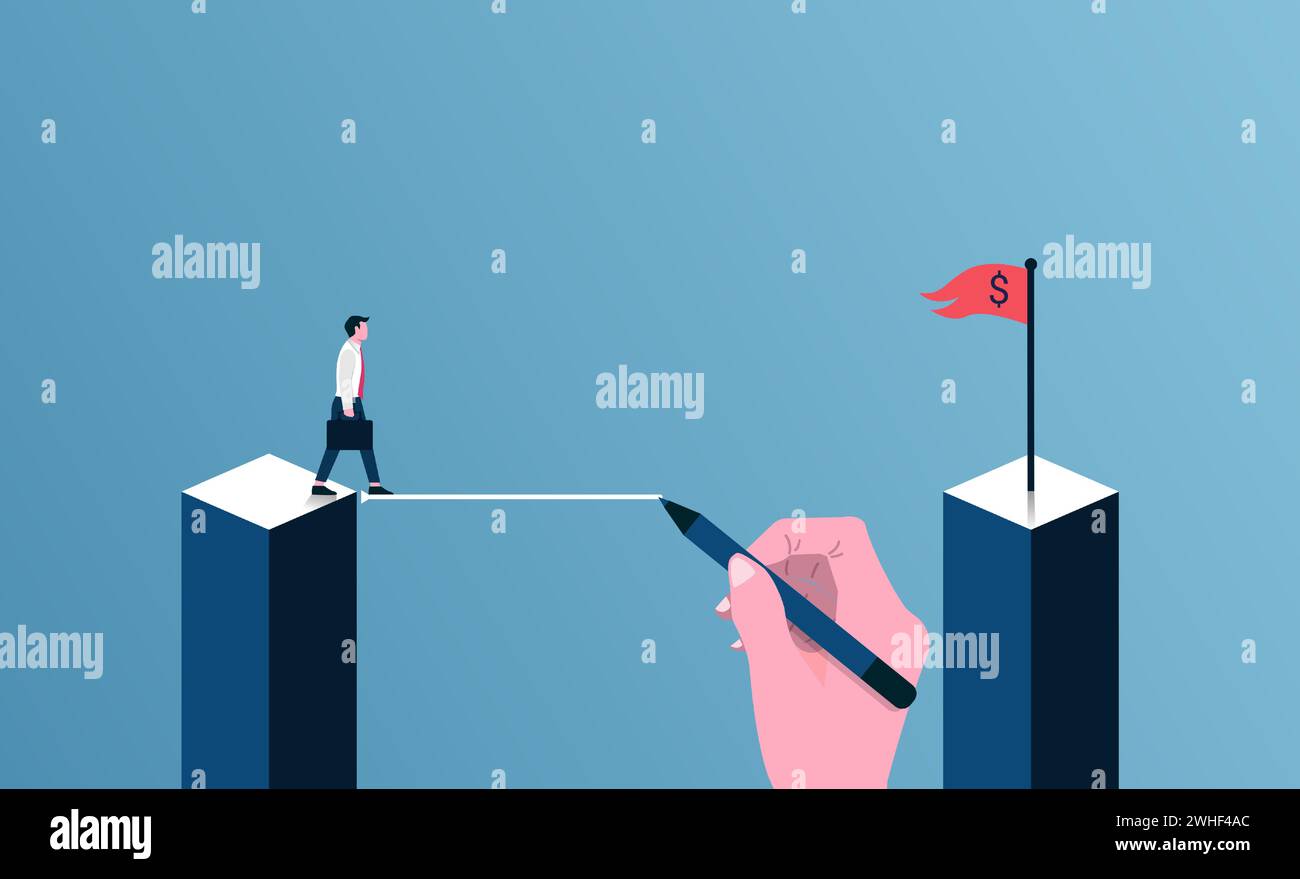 Teamwork and cooperation concept. Big hand drawing line to support ...