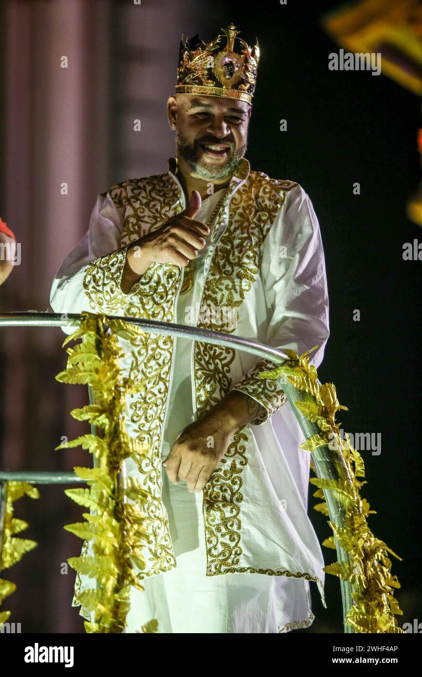 Brazil-São Paulo-2024-Carnival the former. Football player Adriano the ...