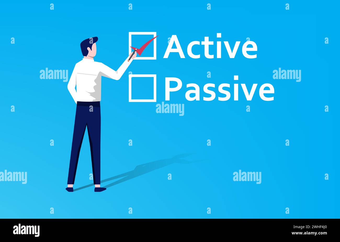 Active vs passive hi-res stock photography and images - Alamy