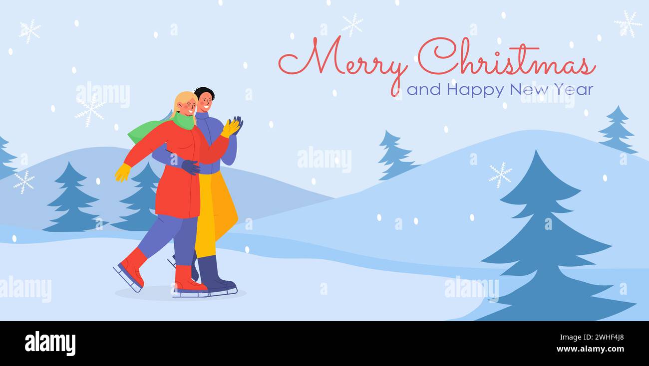 People outside in snow Stock Vector Images - Alamy