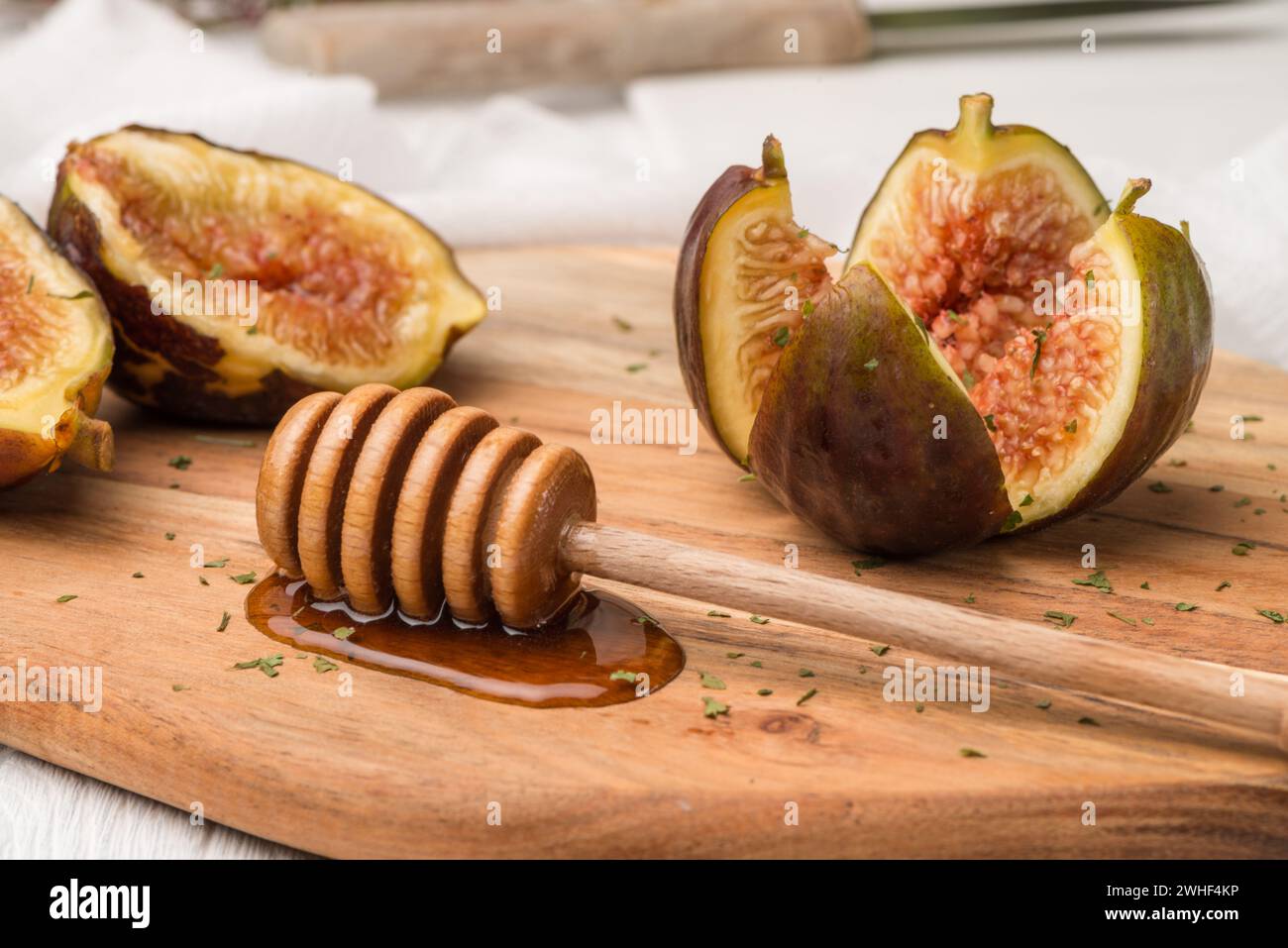 Figs dripping with honey hi-res stock photography and images - Alamy