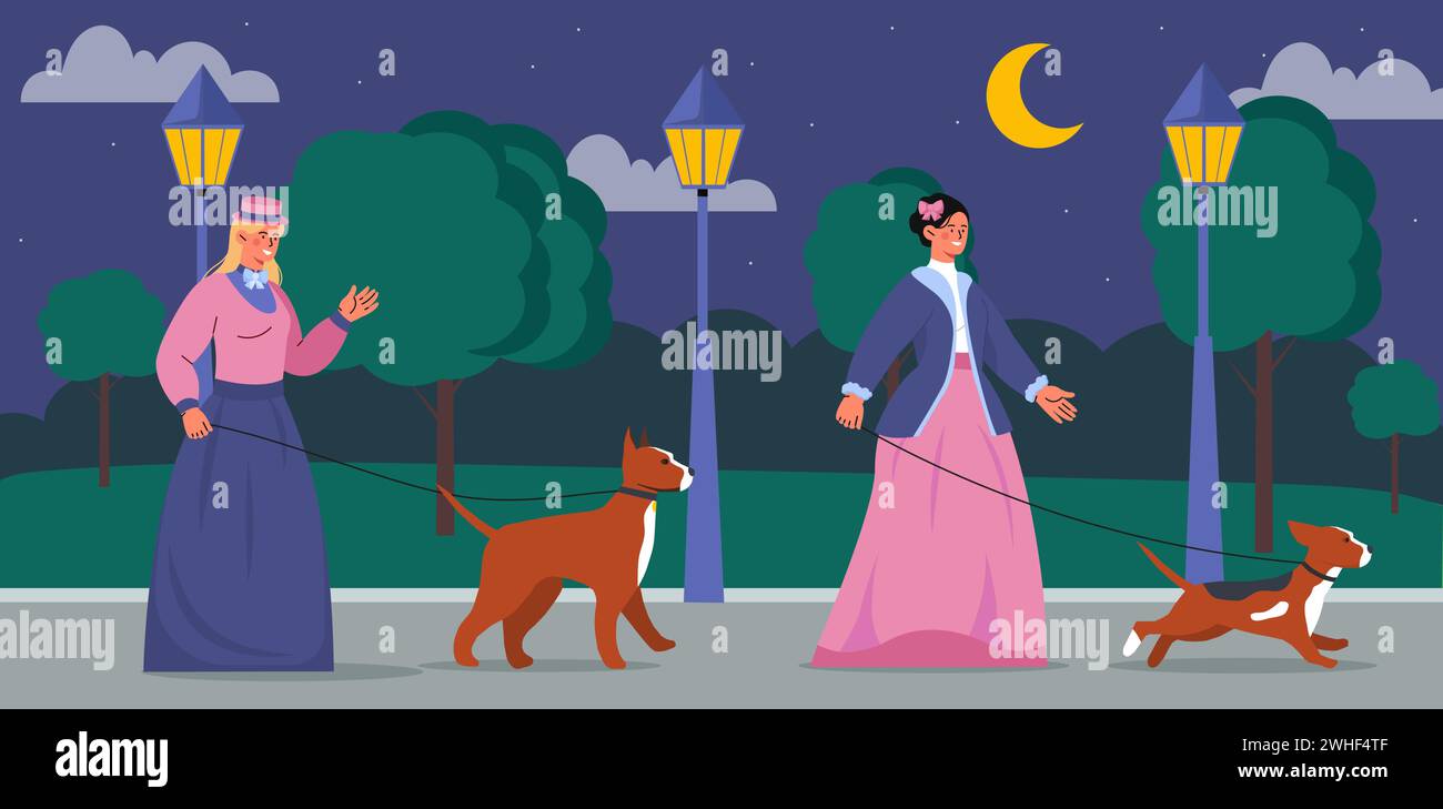 Victorian era scene vector concept Stock Vector Image & Art - Alamy