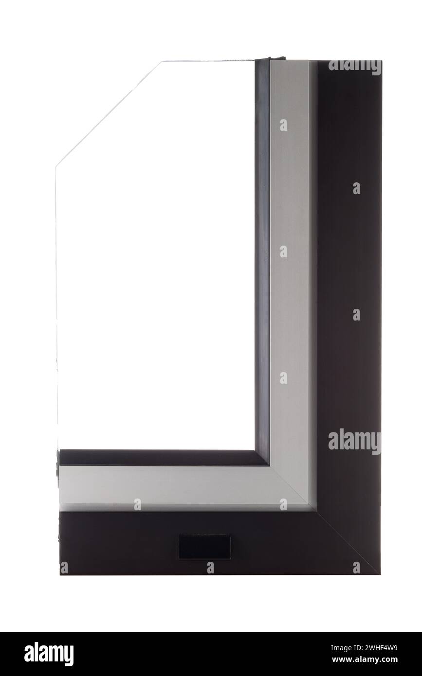 Aluminium window sample Stock Photo - Alamy