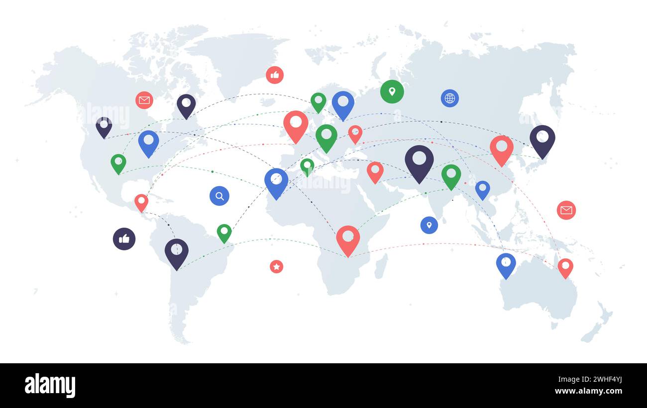 World logistic delivery vector concept Stock Vector Image & Art - Alamy