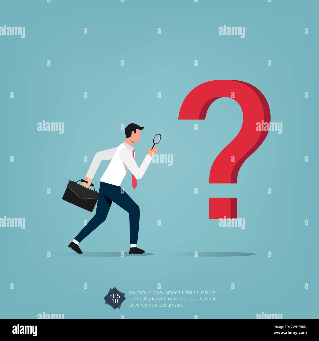Question look Stock Vector Images - Alamy