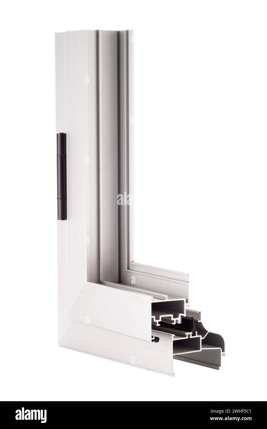 Aluminium window sample Stock Photo - Alamy