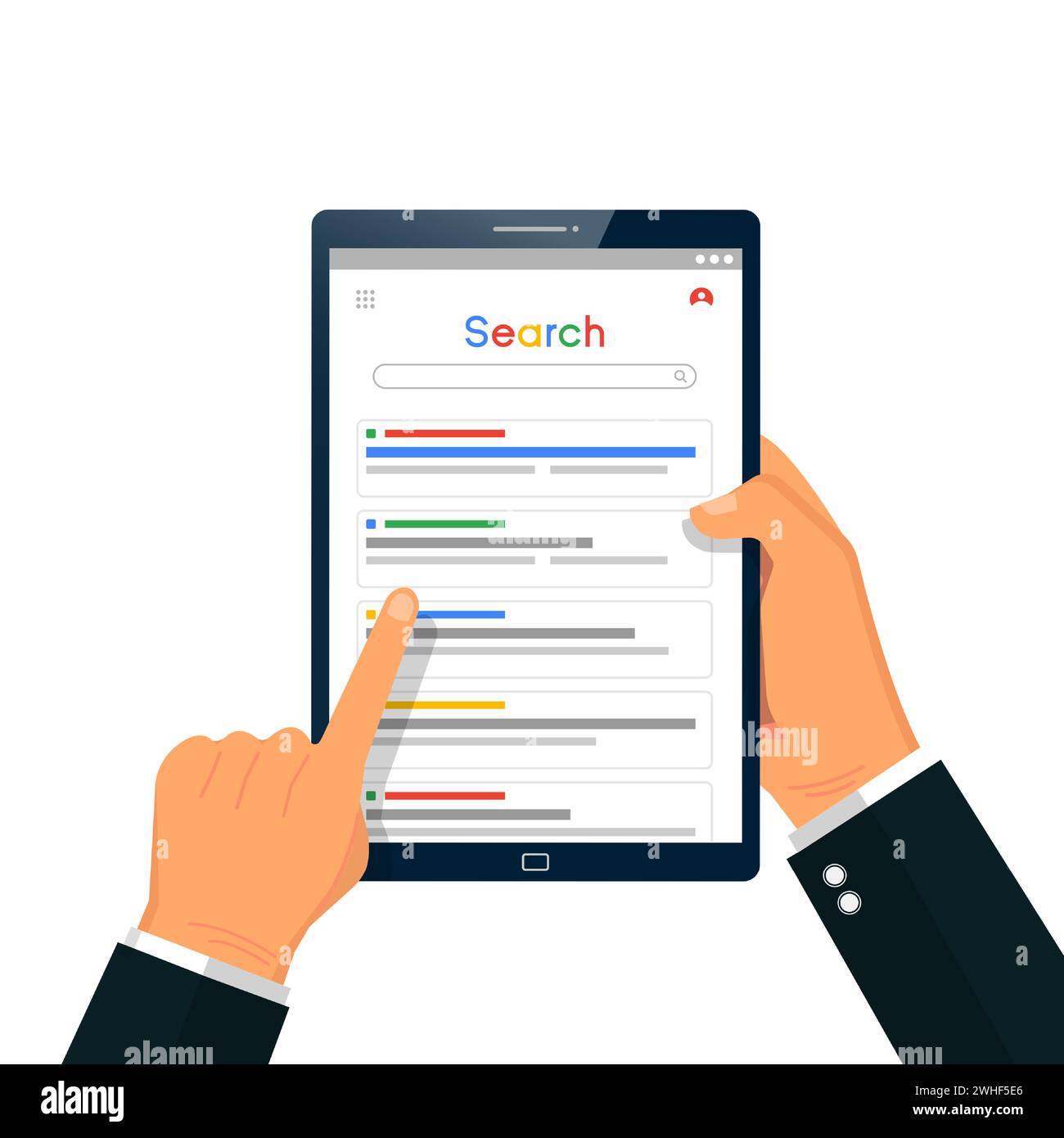 Address bar vector vectors hi-res stock photography and images - Alamy