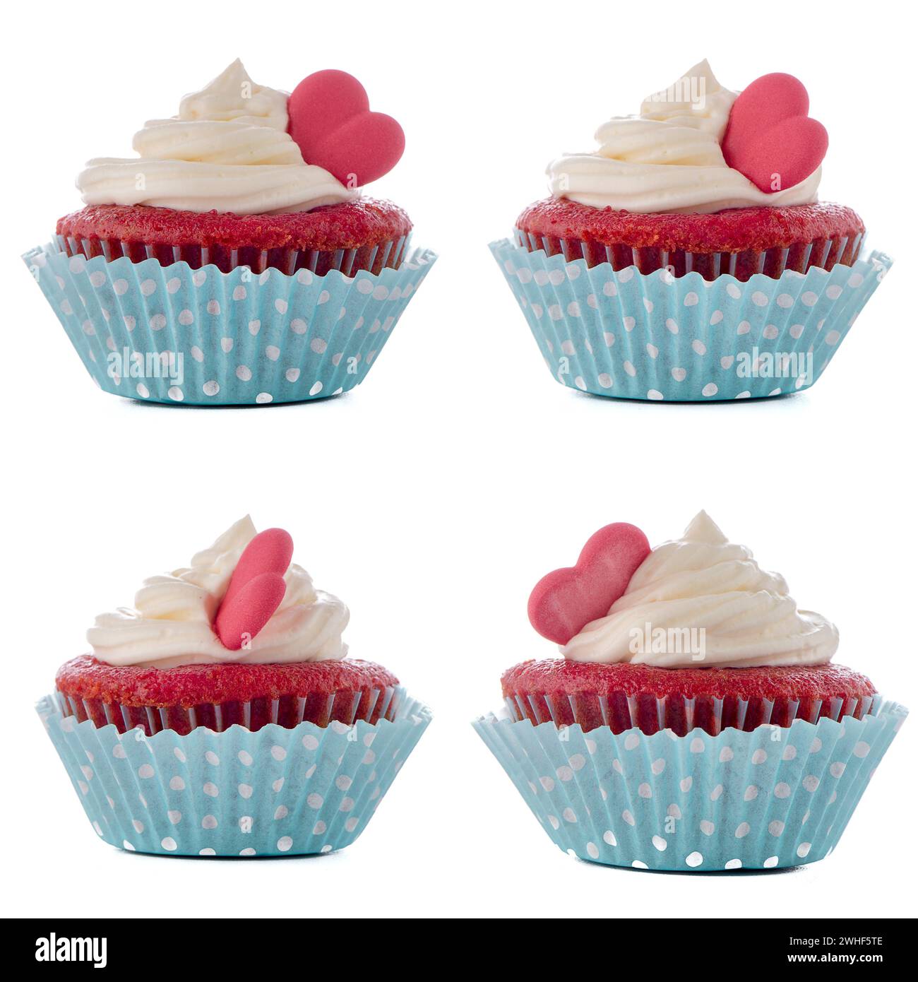 Cupcake heart horizontal Cut Out Stock Images & Pictures - Alamy
