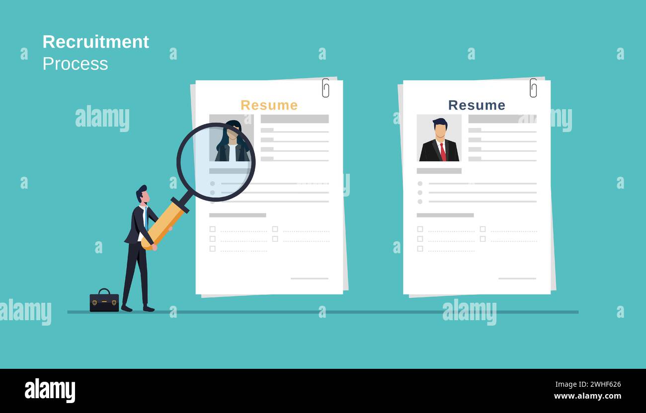 Recruitment process concept icon vector hi-res stock photography and ...