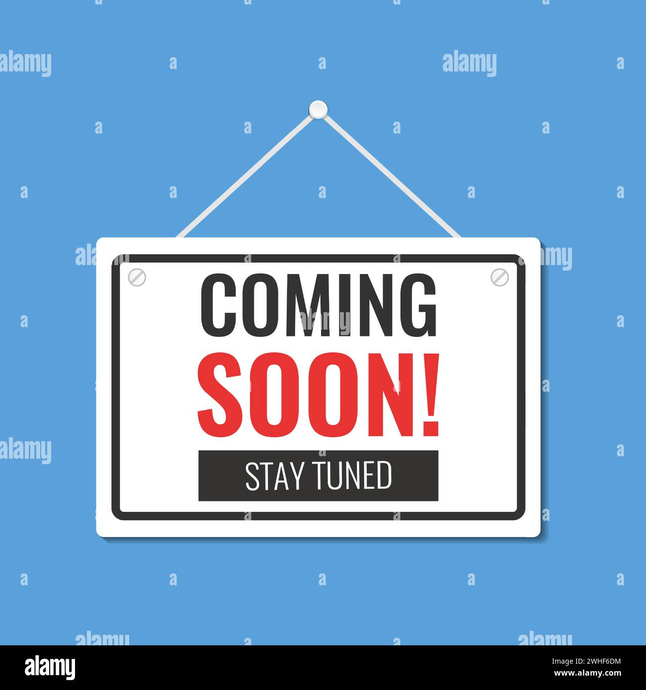 coming soon business icon vector Stock Vector Image & Art - Alamy