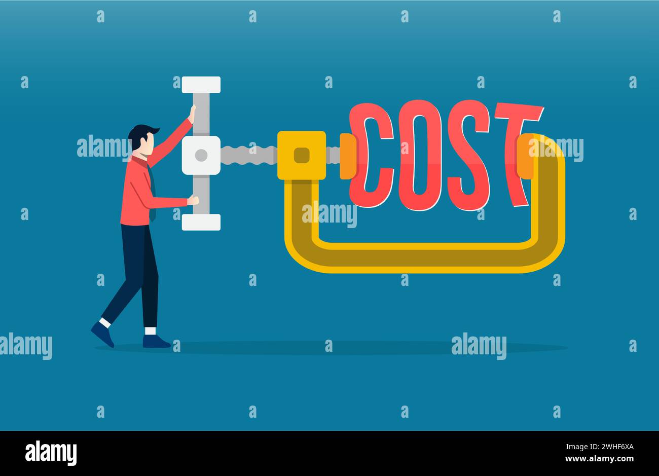 Cost Reduction Cost Optimization Cost Efficiency Concept Businessman