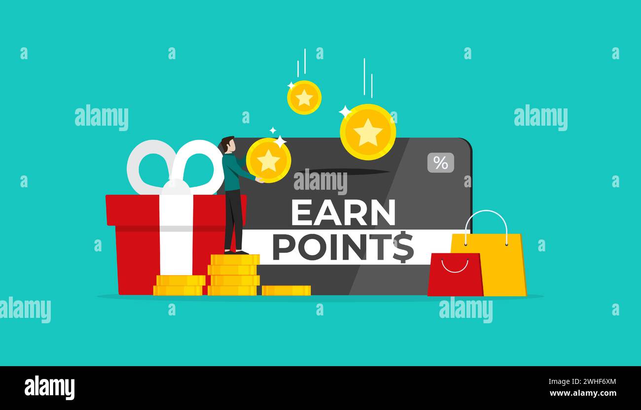 Earn points concept for loyal customers, Loyalty program and get ...
