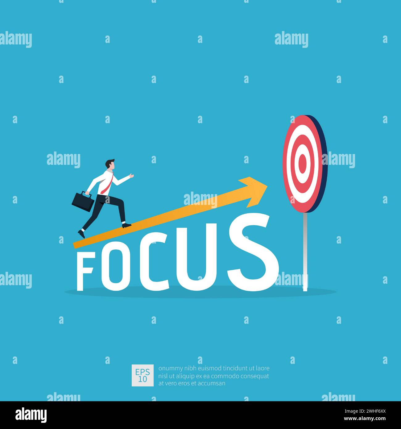 Business focus work Stock Vector Images - Alamy